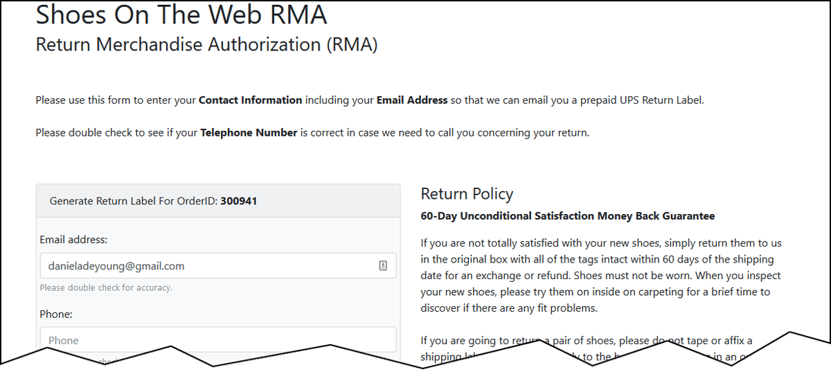 How To Return / Exchange A Shoe - ShoesOnTheWeb